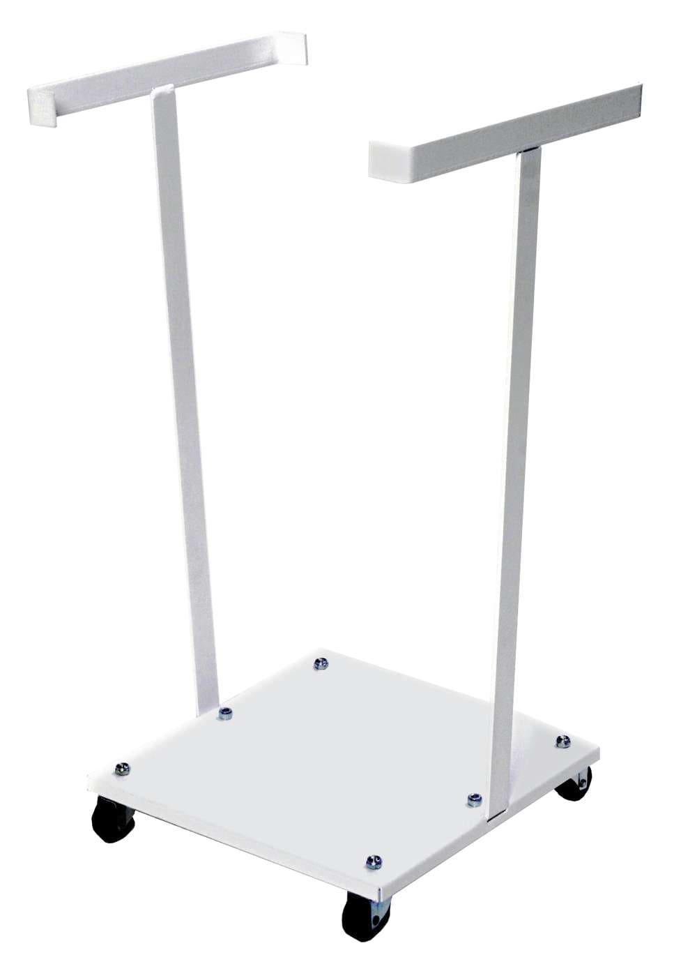 240L Waste Bag Trolley | Galvanised Sack Holder, Swivel Castors - THTT